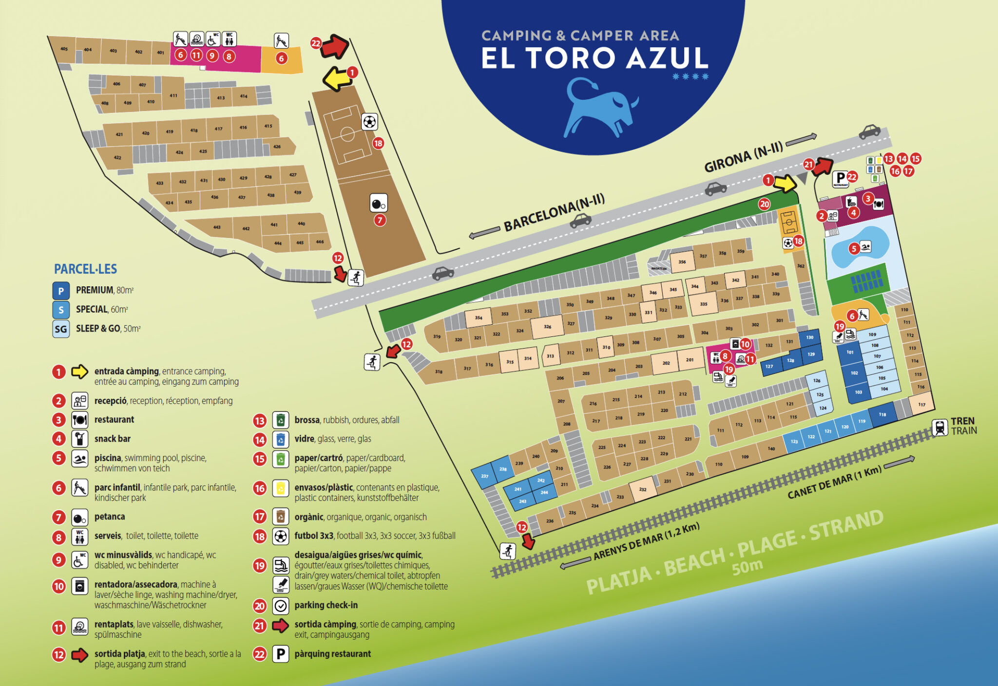 Mapa | Camping El Toro Azul