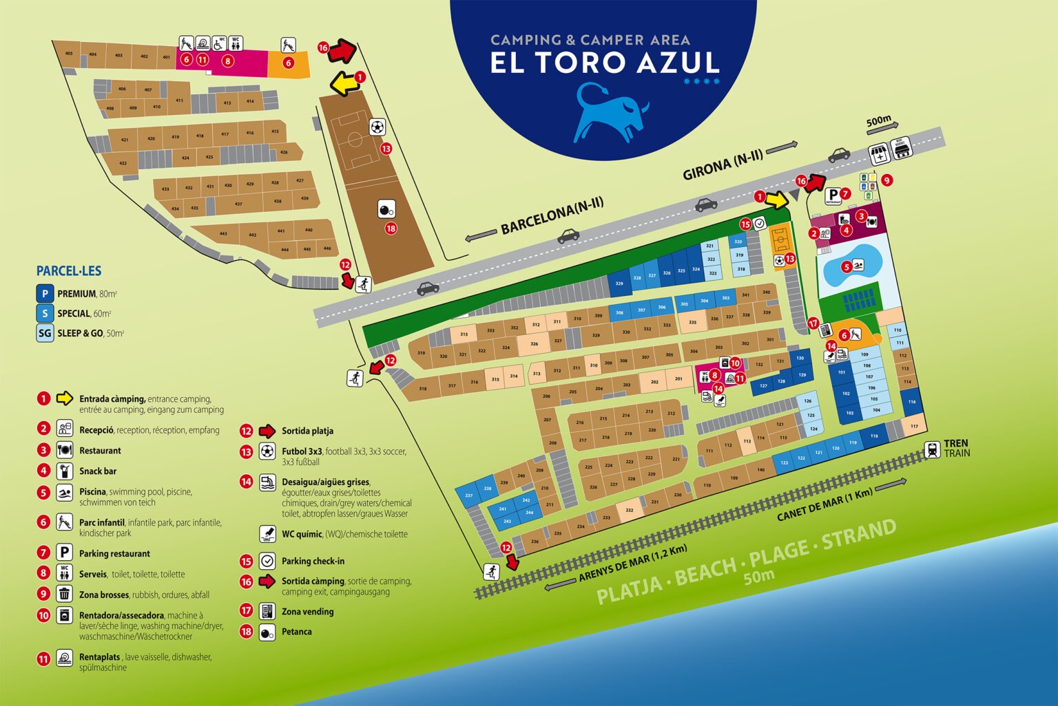 Mapa | Camping El Toro Azul